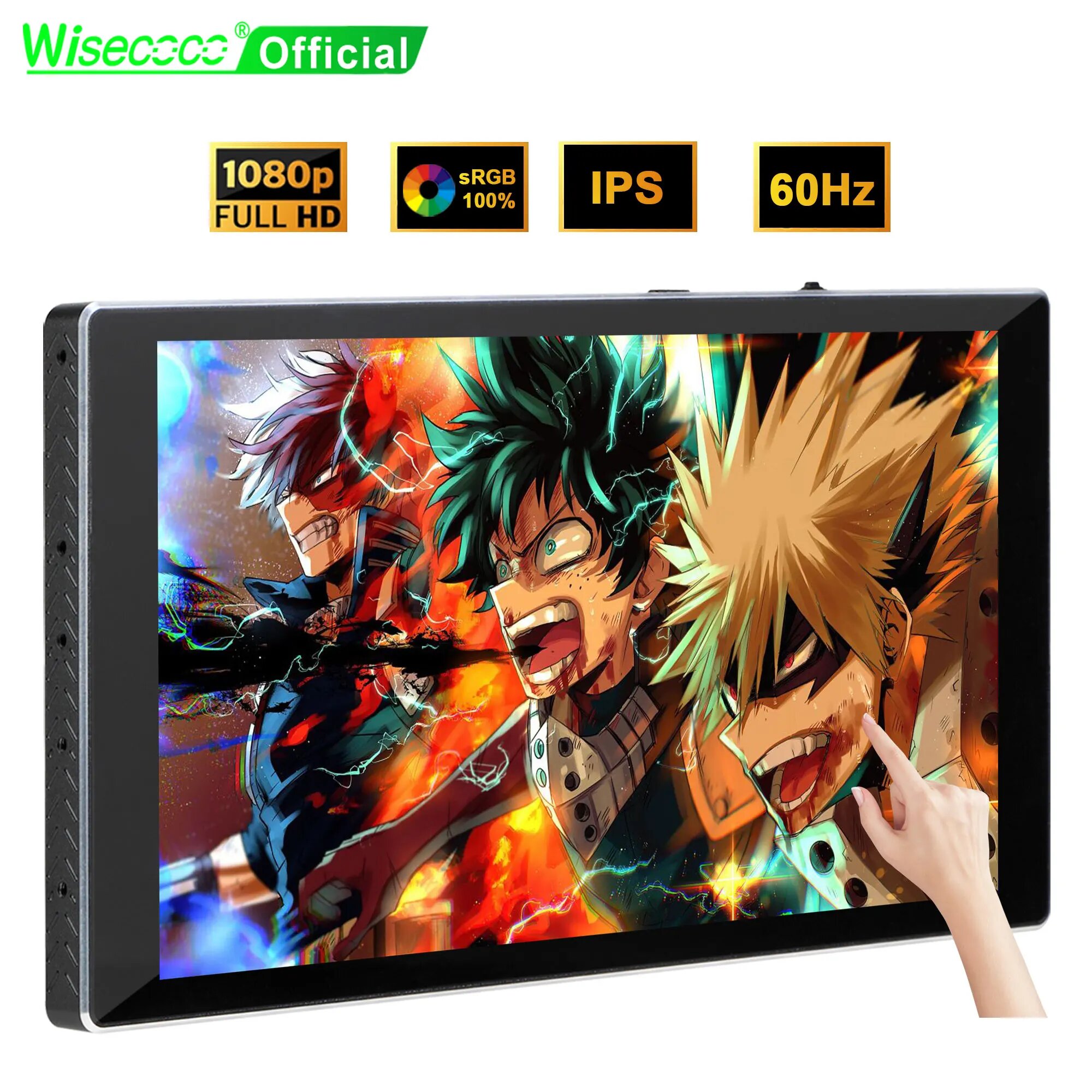 Wisecoco 7-дюймовый портативный монитор FHD