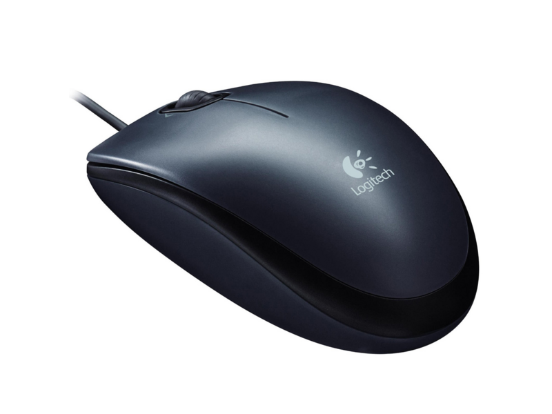 Мышь Mouse Optical M90 Dark Grey (1000dpi, optical, USB, 3btn+Roll) Retail