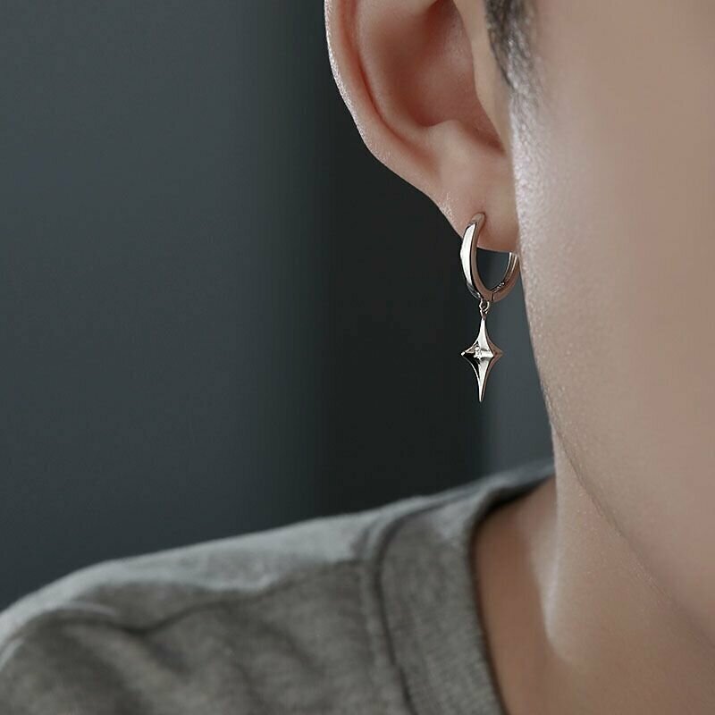 Серьги одиночные, с подвесками