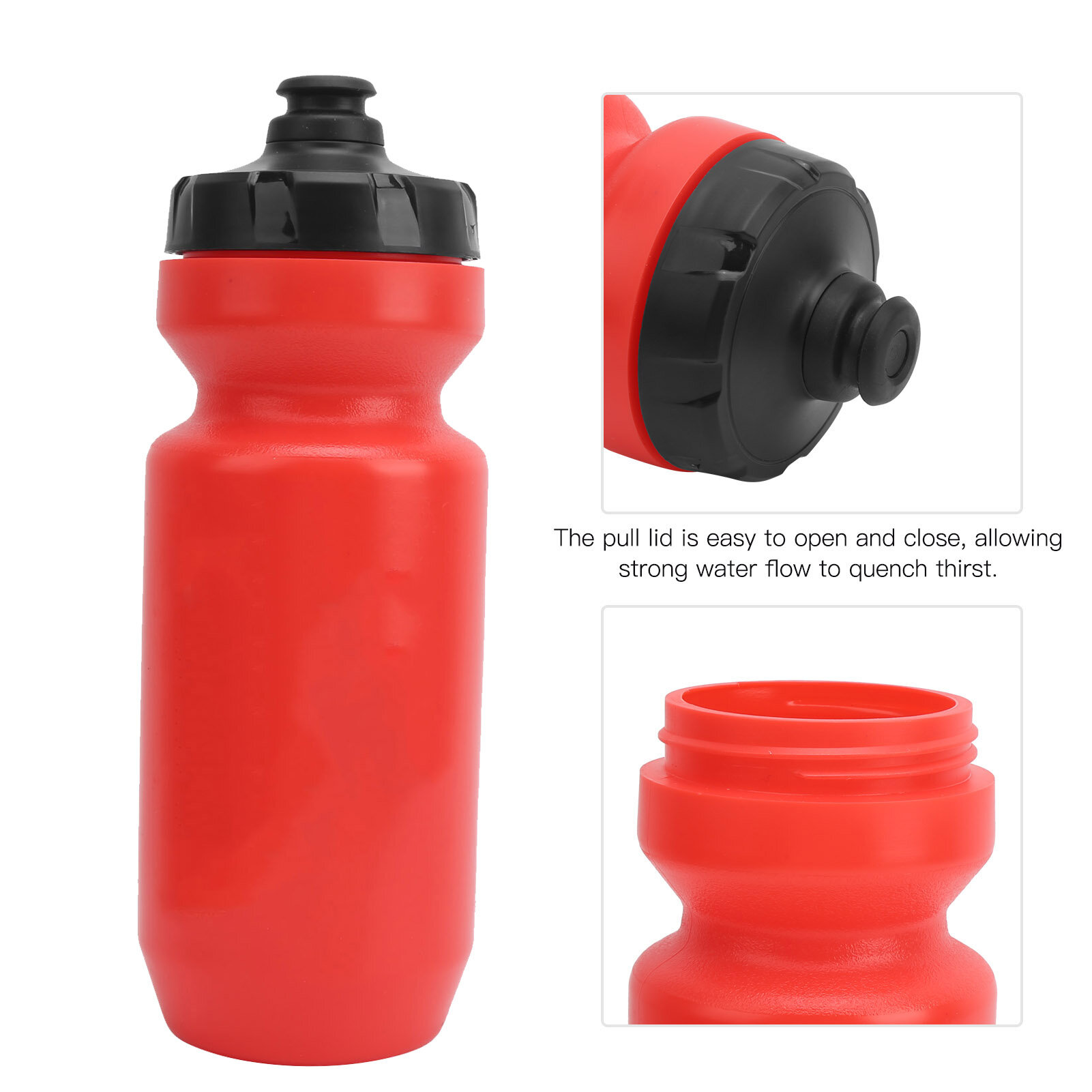 BOLANY 610ML Велосипедная бутылка с водой На открытом воздухе Велоспорт Фитнес-оборудование для горных велосипедовКрасный
