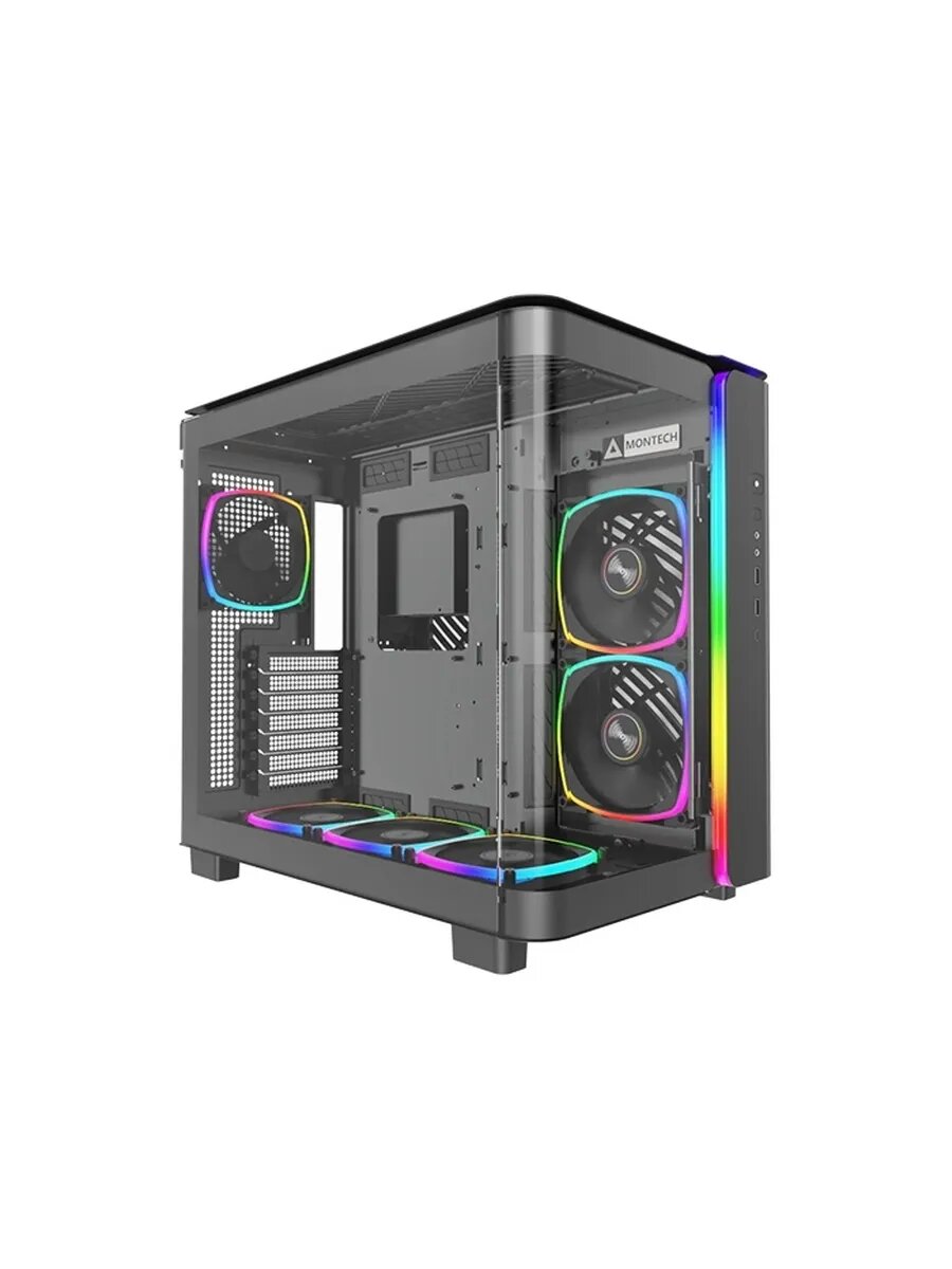 Корпус King 95 Pro черный без БП ATX 7x120mm 2x140mm