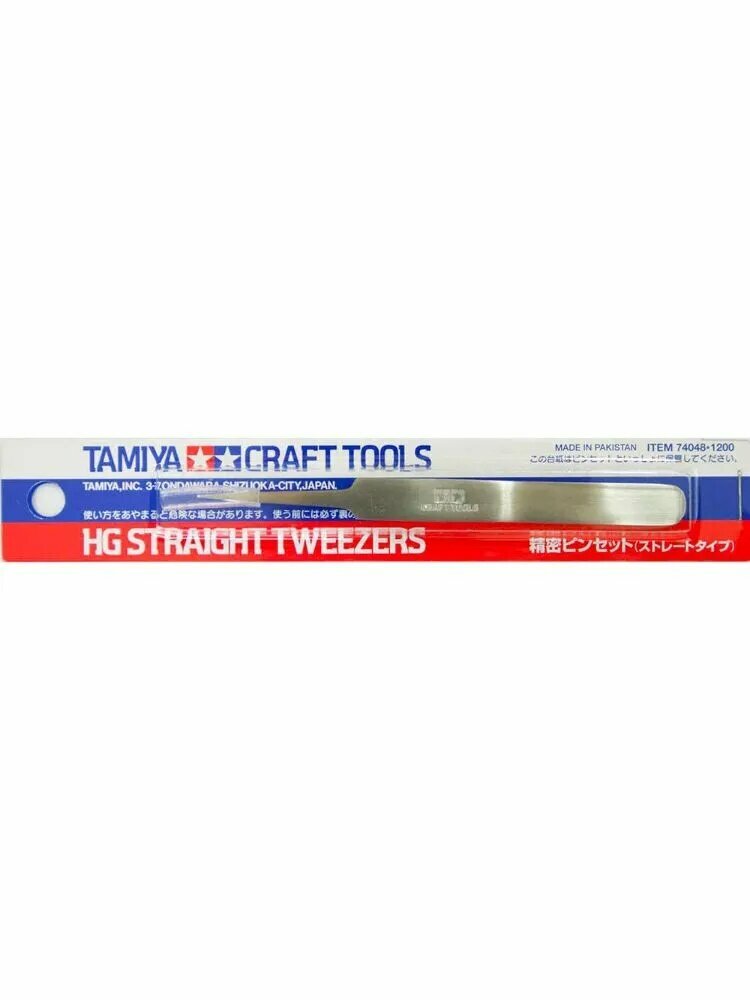 Инструменты для моделирования tamiya-74048 Прецизионный пинцет с прямым наконечником из нержавеющей стали