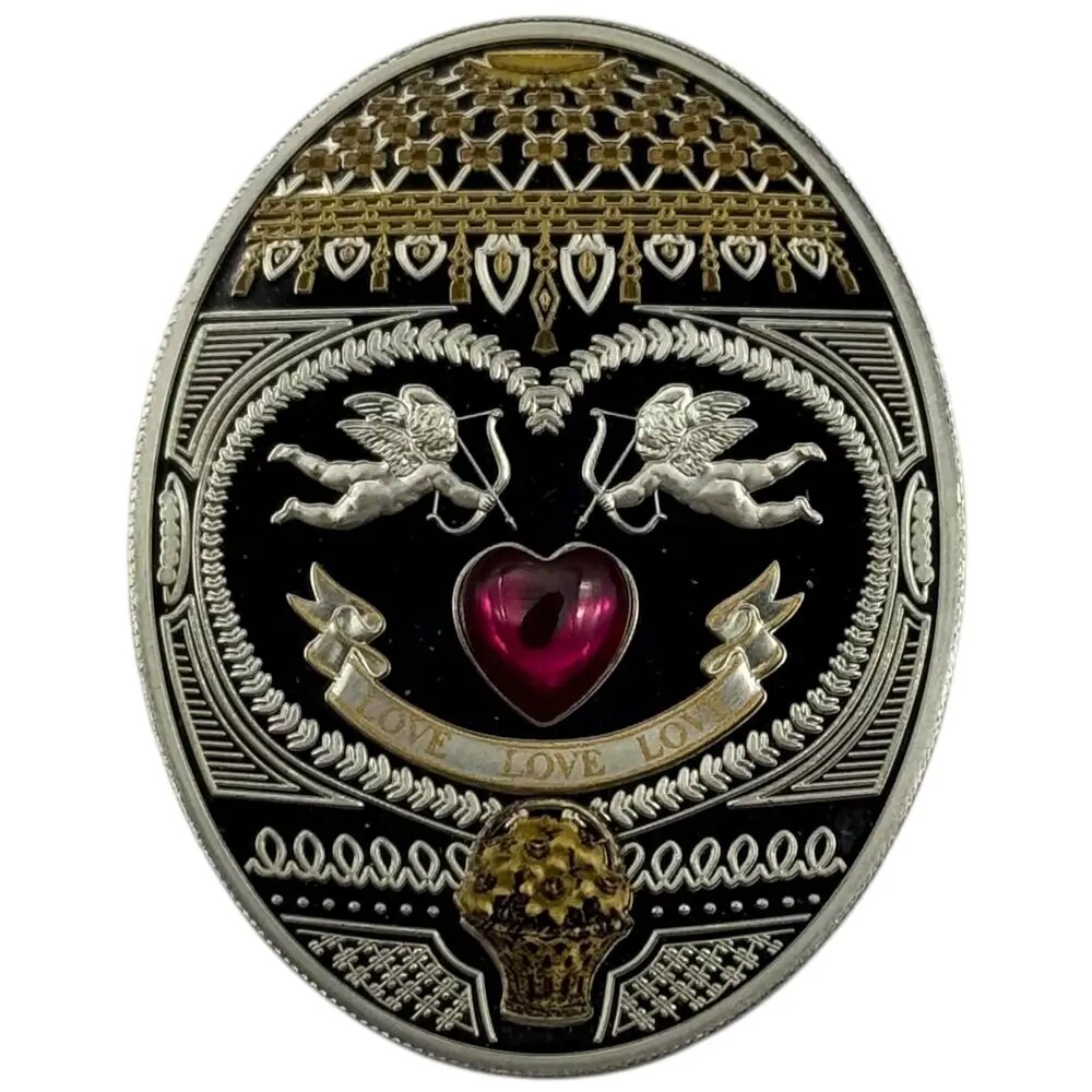 Ниуэ 1 доллар 2011 г. (Императорские яйца Фаберже - Любовь) (Proof)