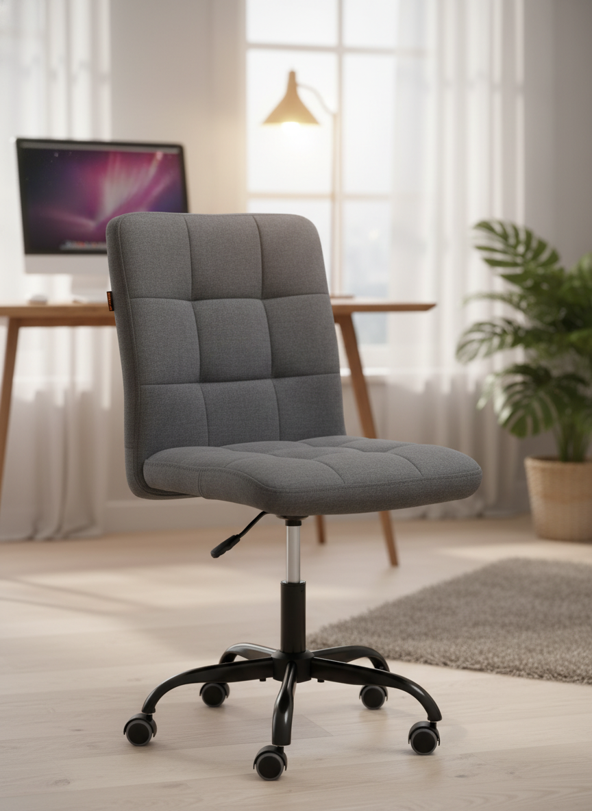 TetChair Кресло компьютерное офисное FIESTA metalBL, ткань, серый