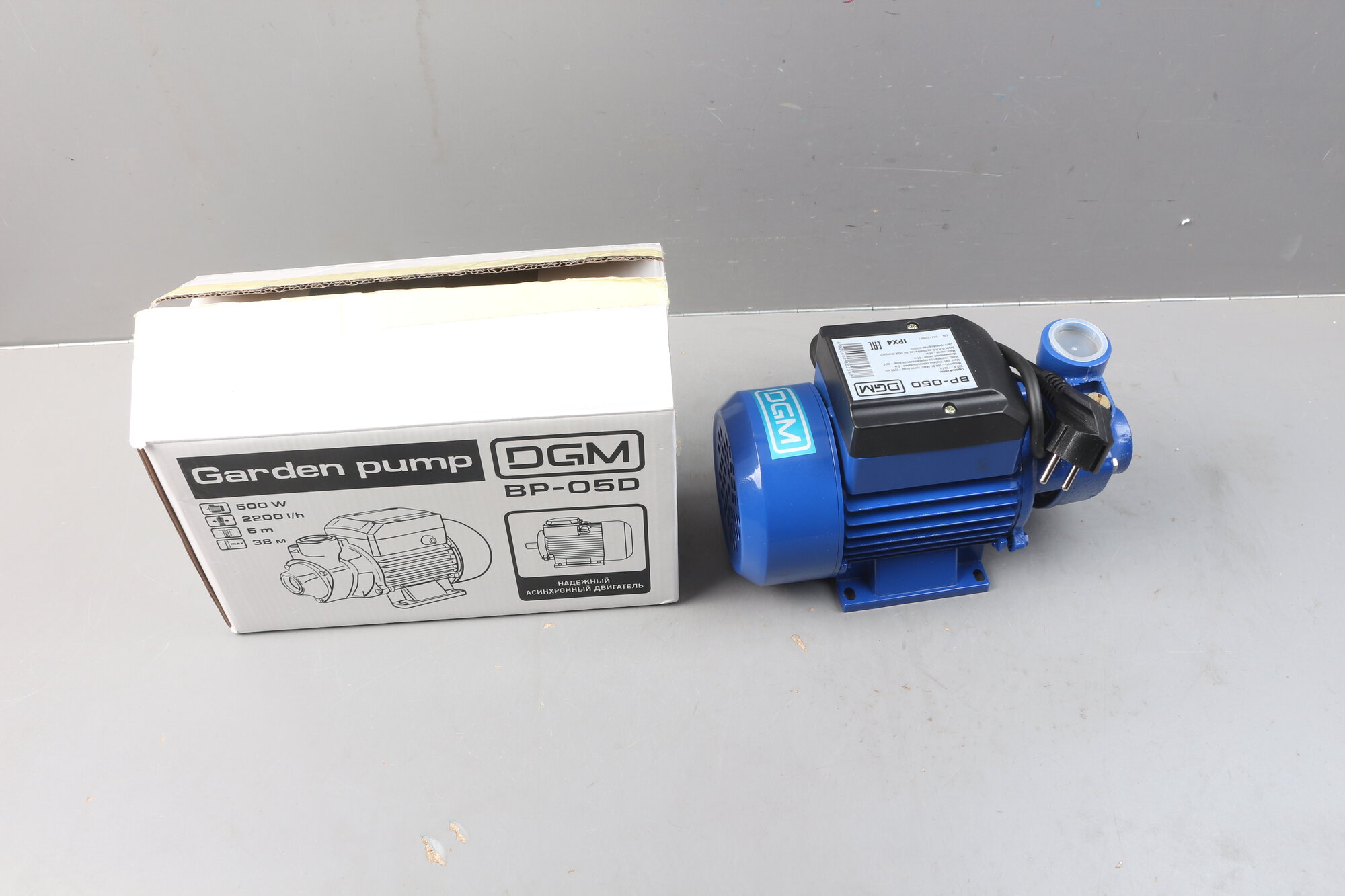 Насос садовый DGM BP-05D, 500 Вт, 2200 л/ч уцененный (4322976696)