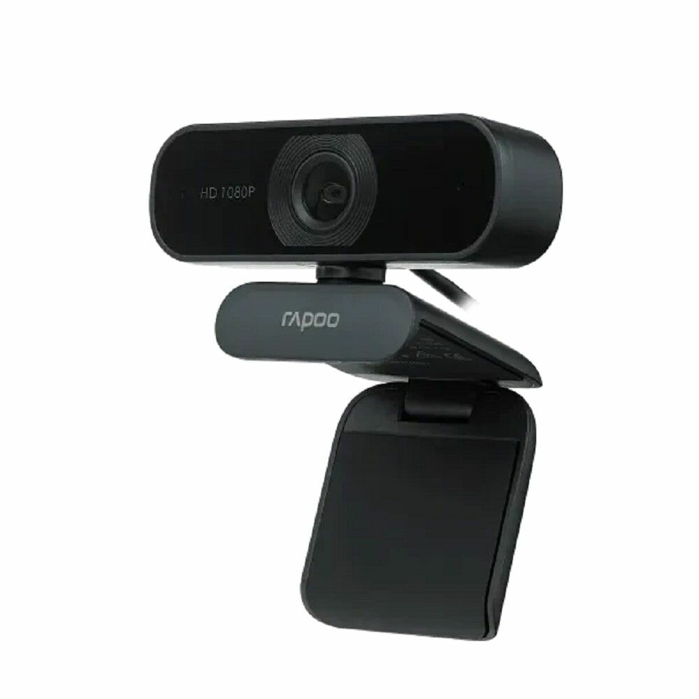 Rapoo Веб - Камера, , C260, USB2.0, 1080x720, 2.0Mpx, Микрофон, Длинакабеля150см, Крепление: зажим, Чёр