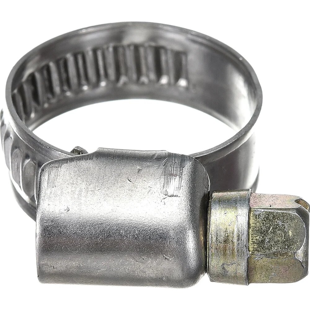 Россна Хомут червячный 12 х 20 мм 5шт 3/4 нержавеющая сталь Р860706 DIY