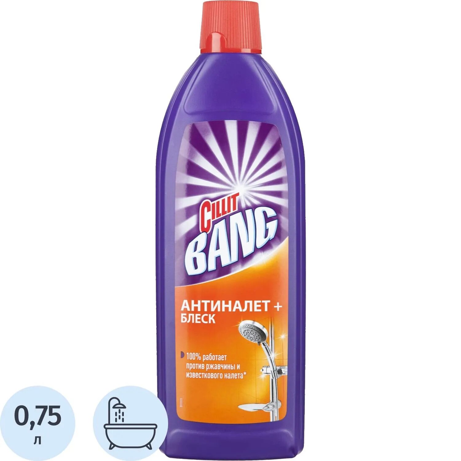 Средство для сантехники Cillit Bang Антиналет + Блеск(с крышкой), 750мл