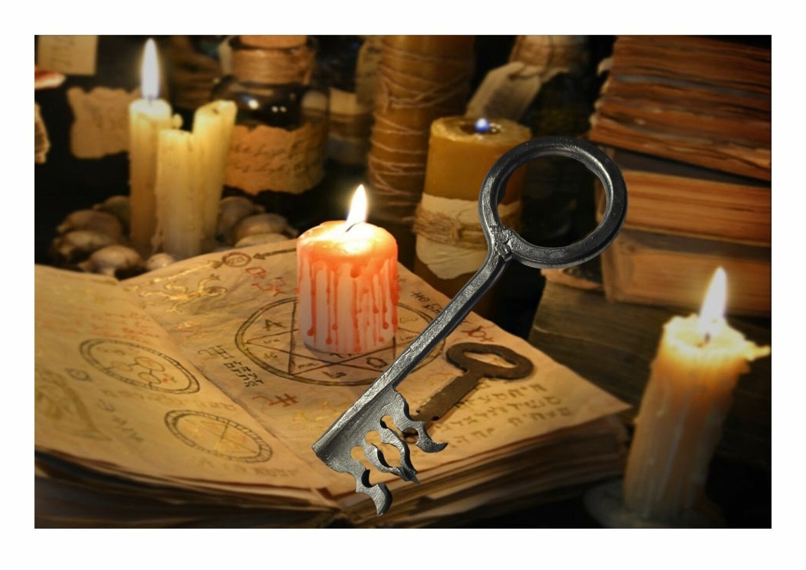 Ключ кованый для отливки воском / ручной работы.