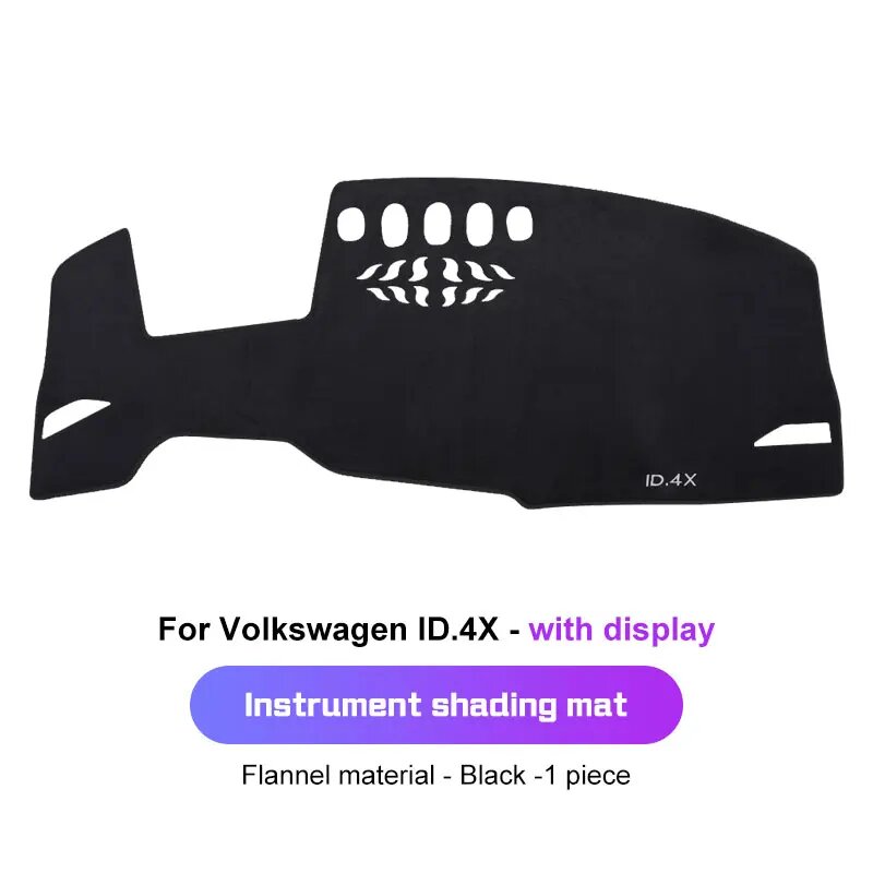 Для Volkswagen VW ID.3 ID3 ID4X ID6X CROZZ приборная панель автомобиля козырек от солнца коврики инструментальная платформа стол нескользящие ковры чехол for ID4X With HUD