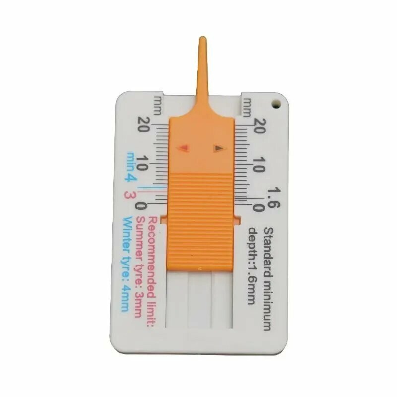 Пластиковая линейка глубиномера протектора шины 0-20 мм штангенциркуль