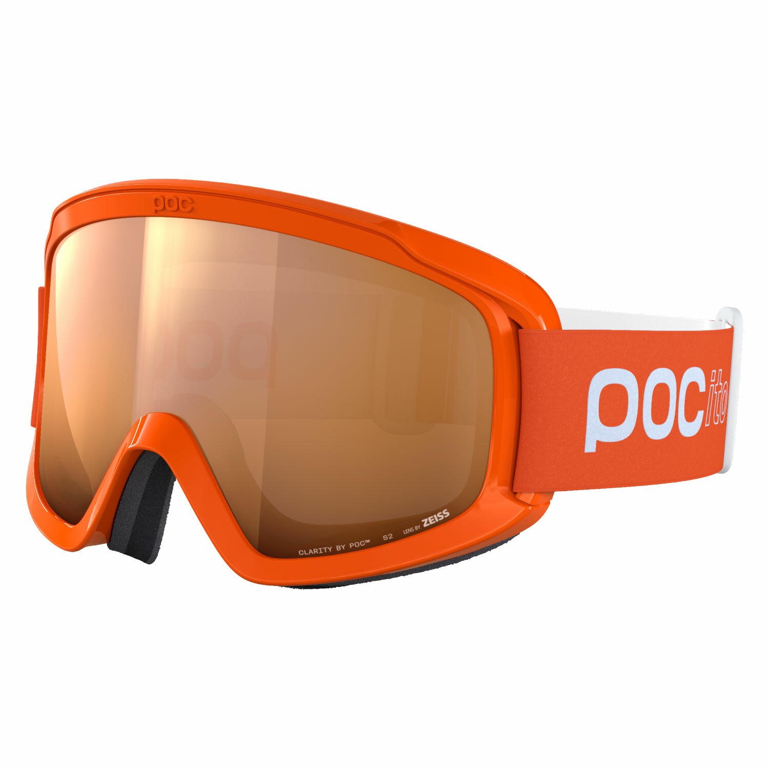 Маска горнолыжная детская POC POCito Opsin Fluorescent Orange/Partly Sunny Light Orange S2