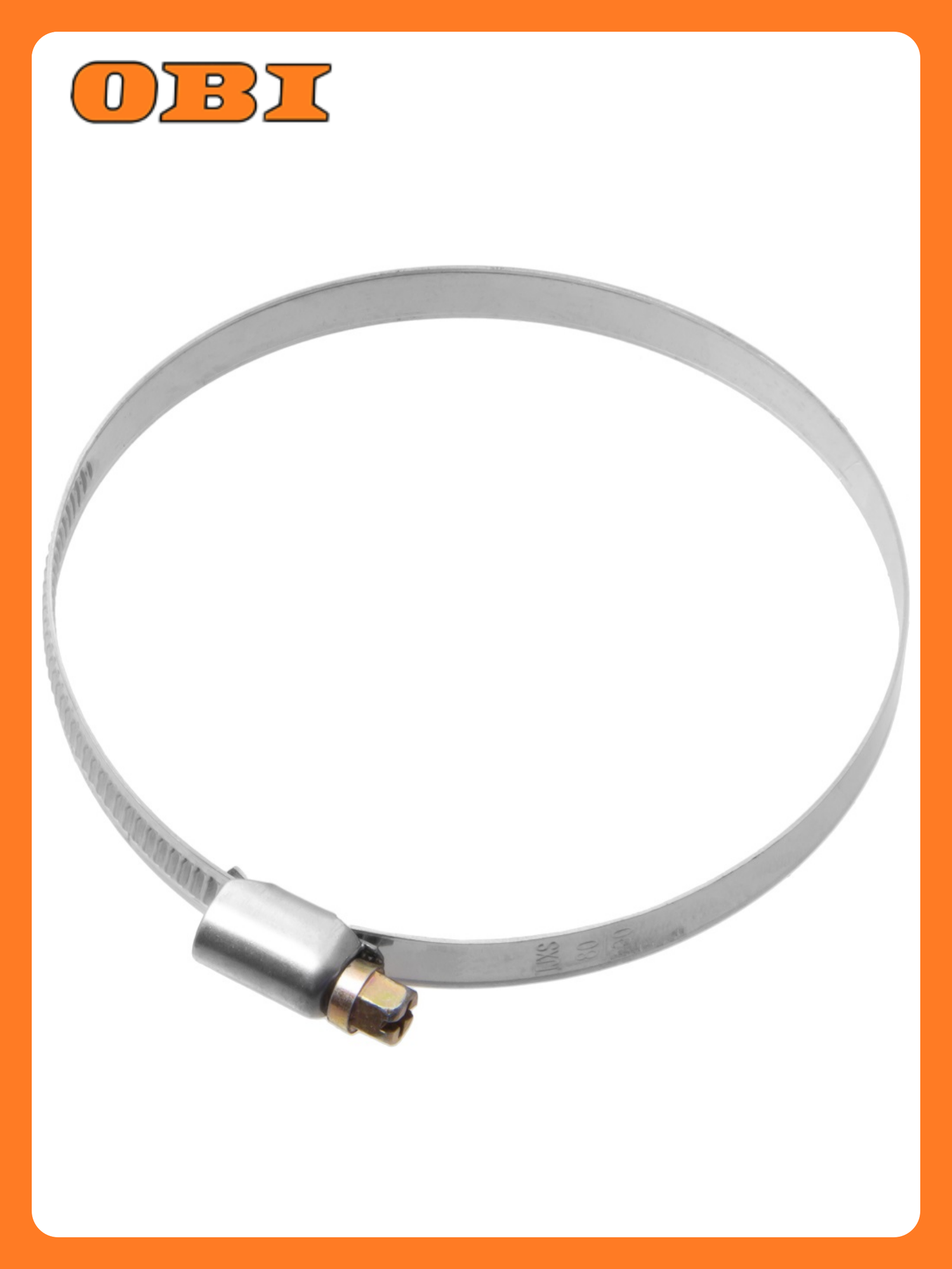 Хомут обжимной Masterprof MPF, нержавеющая сталь, 70-90мм, 2шт