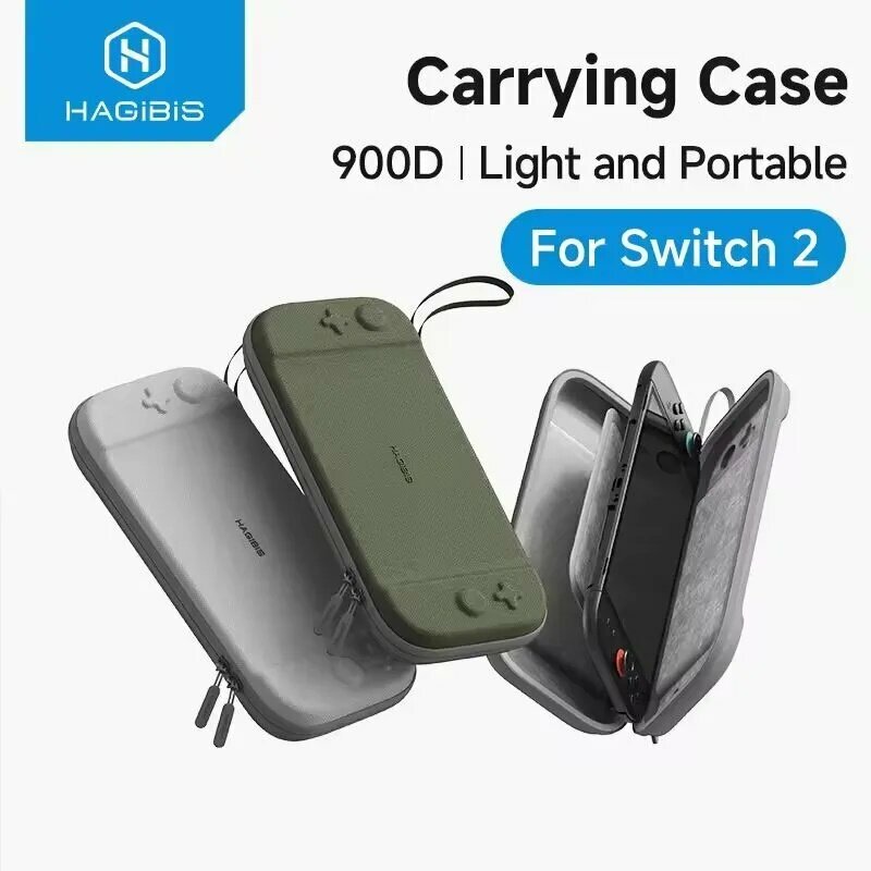 Портативный чехол Hagibis для Nintendo Switch 2, дорожная сумка Hard Shell NS Accessories Protective Cover 10 игровых картриджей