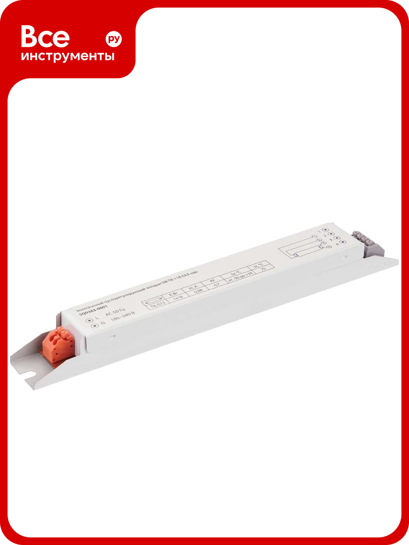 Электронный пускорегулирующий аппарат | дроссель TDM ELECTRIC EB-T8-118-EA3 SQ0363-0001, для