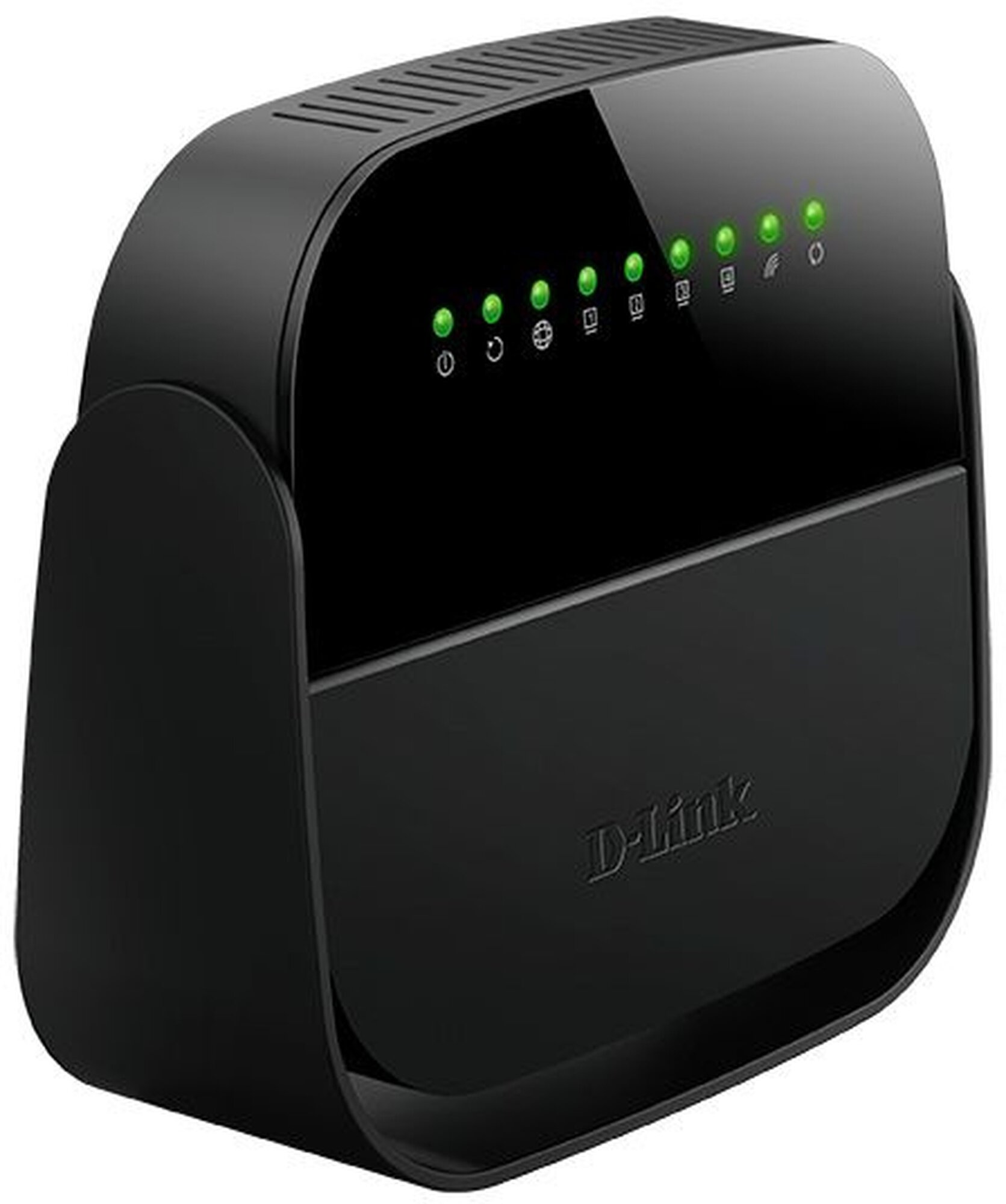 Маршрутизатор D-Link DSL-2640U/R1A, черный, 1 антенна, 4 LAN-порта