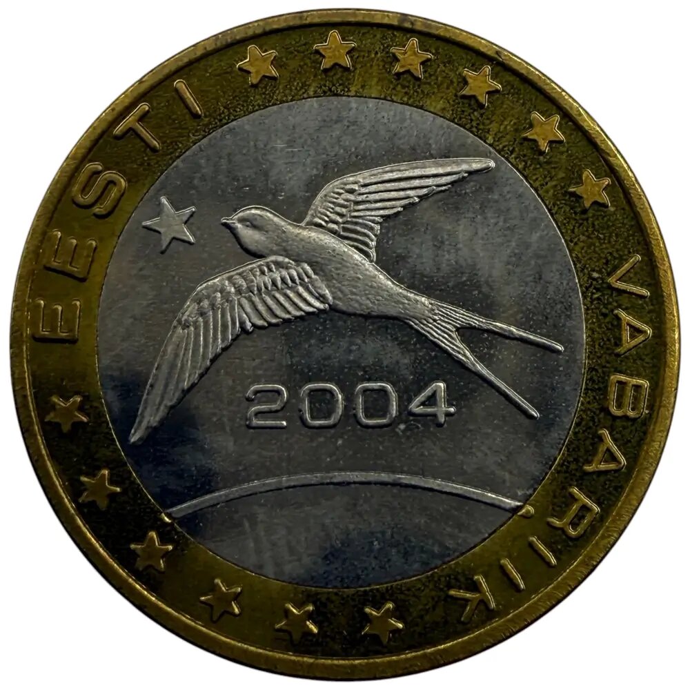 Эстония 1 евро 2004 г. Essai (Проба)