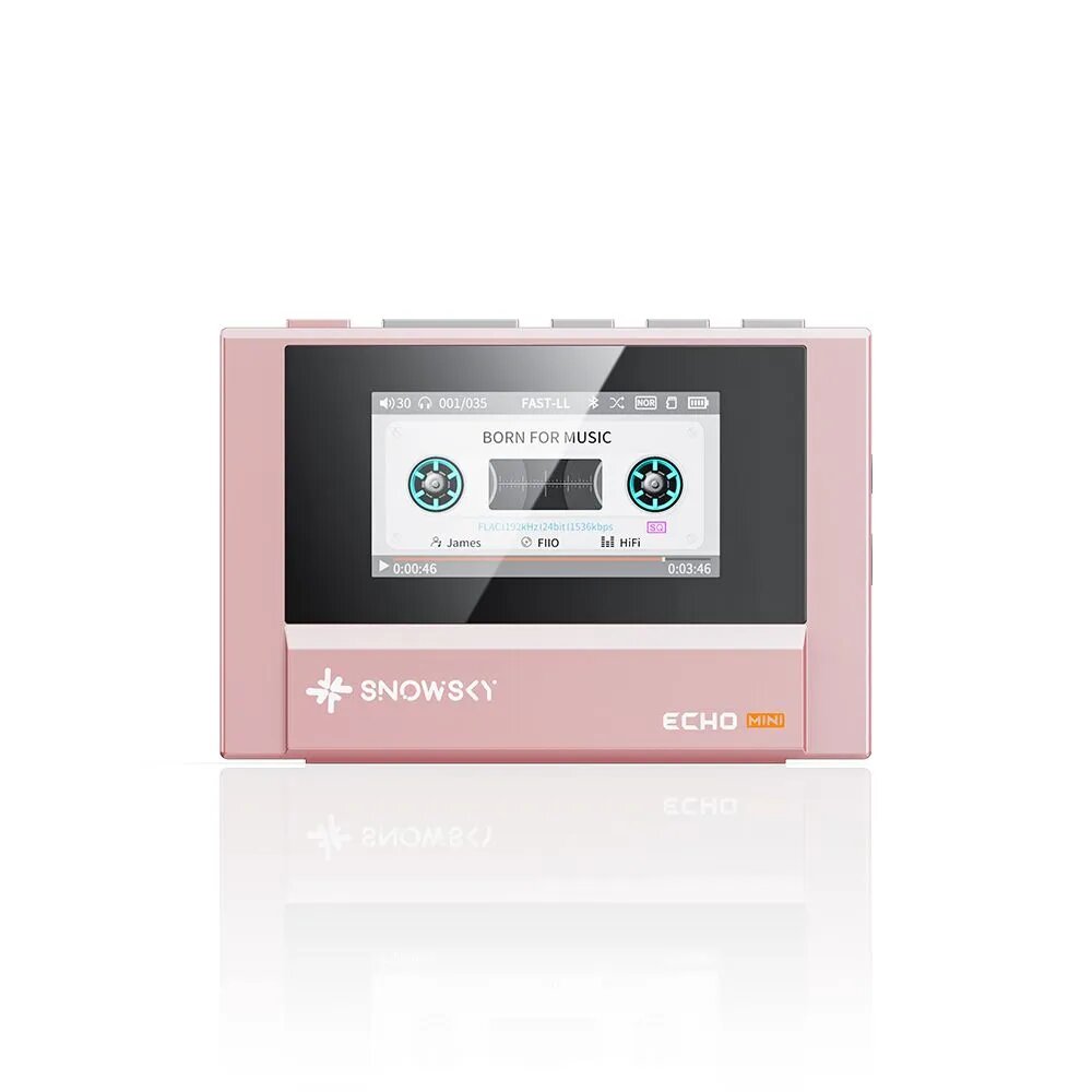MP3-плеер SnowSky ECHO MINI красный с Bluetooth и экраном 1.99, поддержка форматов APE, DSD, FLAC — фото 1