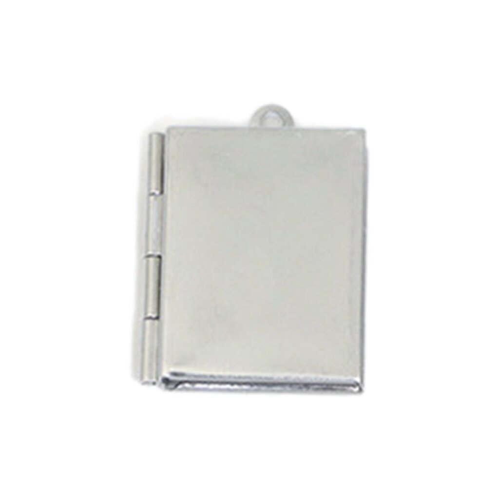 Сентиментальная подвеска-медальон в виде книги, Нежная квадратная книжная фоторамка, медальон-шарм