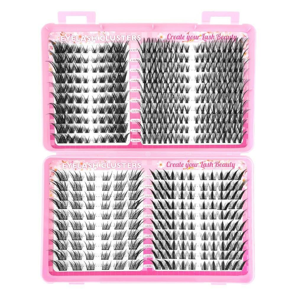 Накладные ресницы пучки самоклеящиеся , объемные