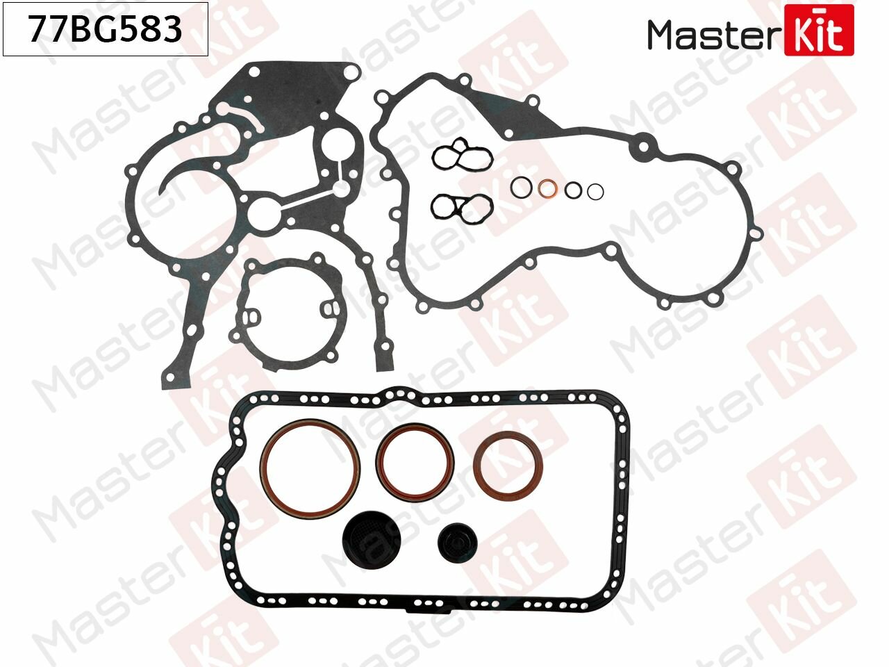 Комплект прокладок блок-картер двигателя Renault LAGUNA, II BG0/1 G9T 600 MasterKit 77BG583