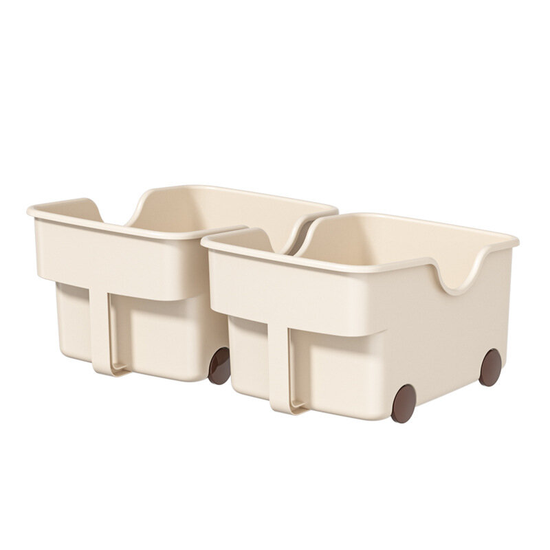 Горячая распродажа2025 Новый контейнер для хранения PP с ручкой и колесами для кухонного шкафа, игрушек, специй и хранения
