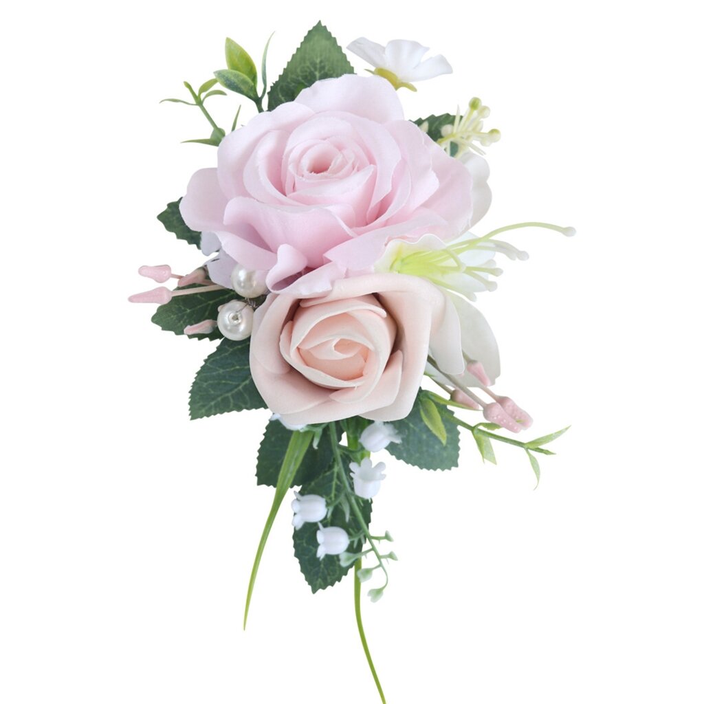 Изящные бутоньерки из искусственных цветов для подружек невесты, поставка