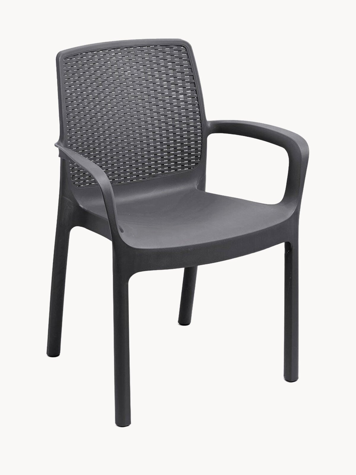 Кресло садовое Progarden, 60,5x54x82 см, пластик, цвет антрацит