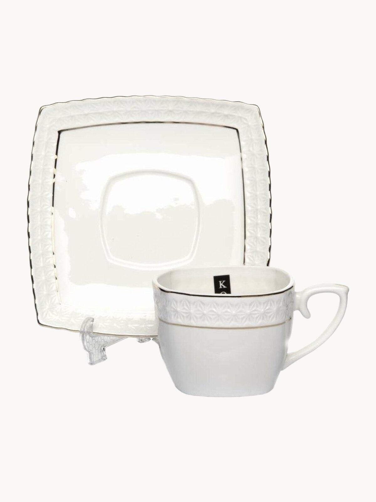 Чайная пара 240мл. "Снежная королева" ф. квадр. (8) CS507009-A