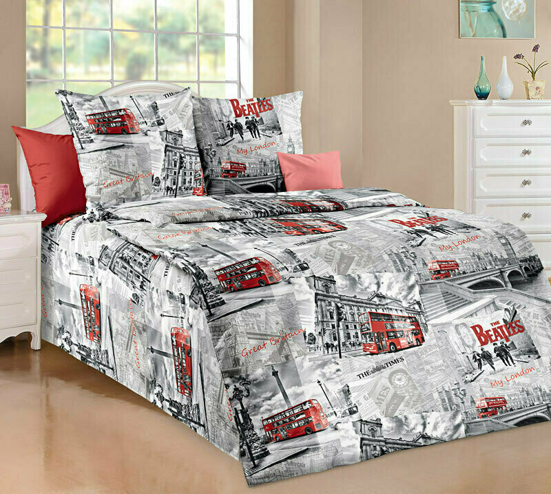 Детское постельное белье Вальтери ДБ-64 1.5 спальный комплект с рисунком 150х215, 2 наволочки 50х70