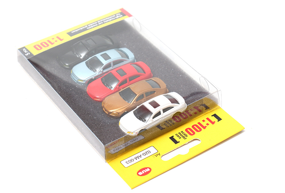 020AM003 Модели авто. М1:100. Цветные. Набор 5 шт.