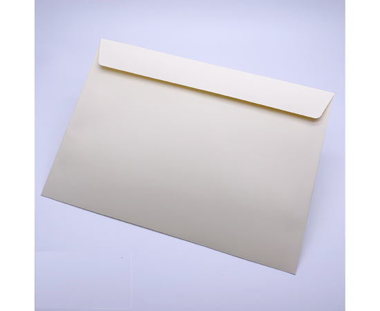 Конверт с прямым клапаном С5, 10 шт, кремовый