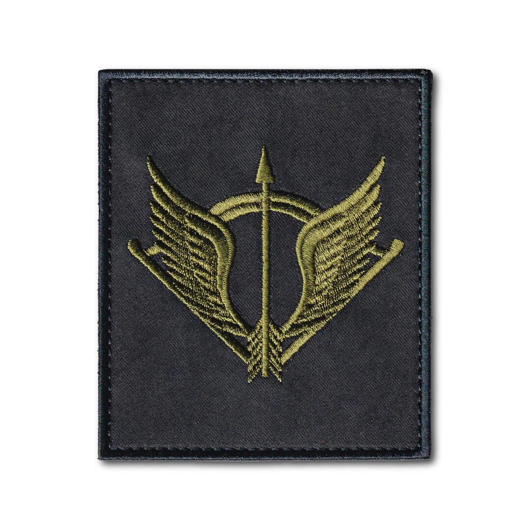 Нашивка ( Шеврон / Патч / Patch ) Тактическая ССО ( Силы Специальных Операций РФ ) Вариант 2 85х100 мм (Черный / На липучке)