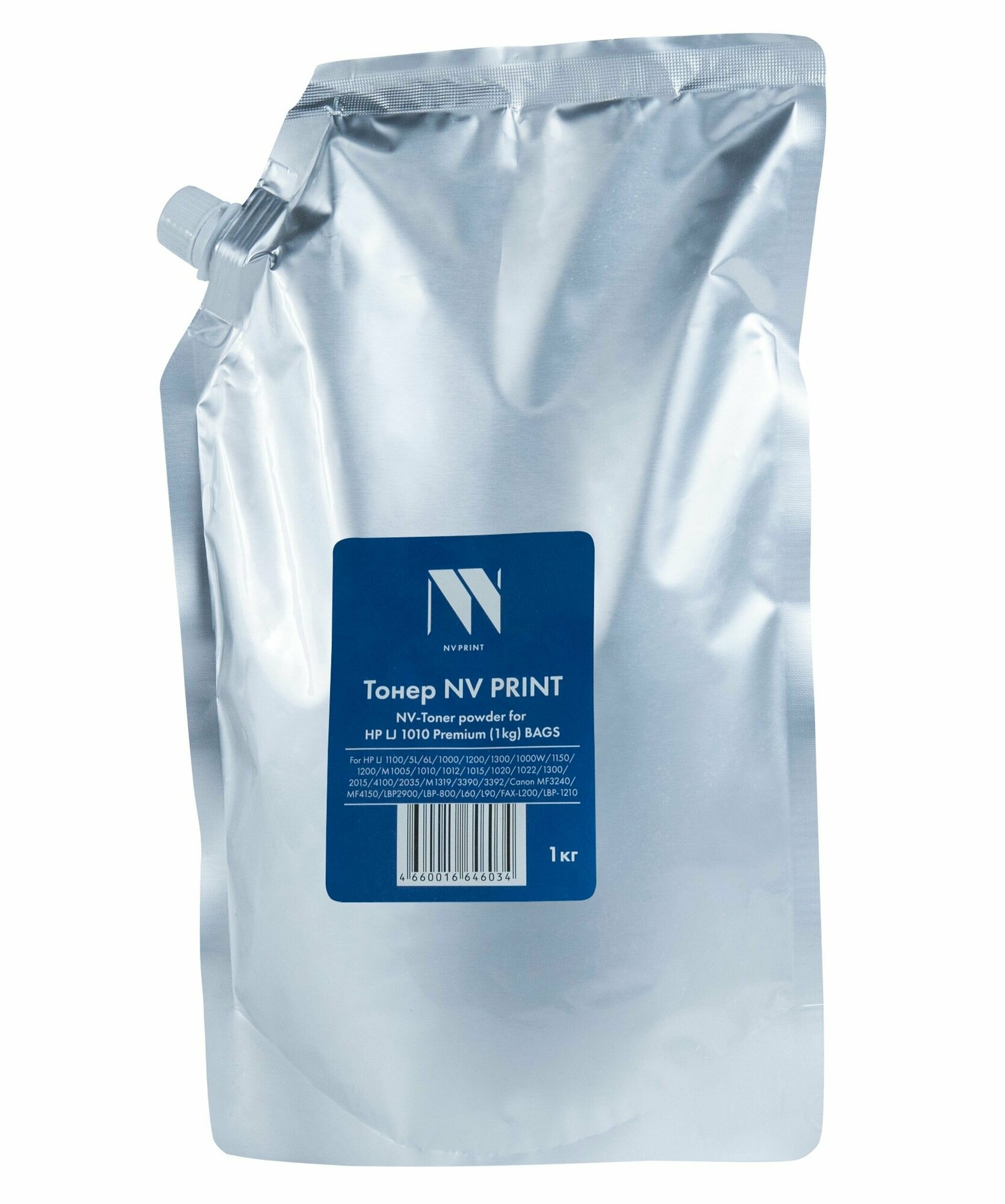 Тонер для HP 1010 Premium (1кг) пакет NV PRINT