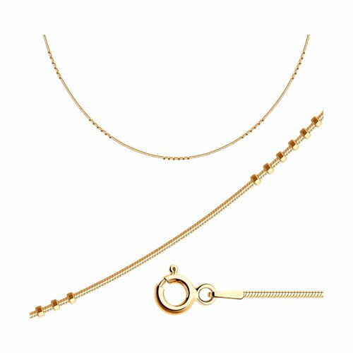 Цепь серебро, 925 проба, золочение