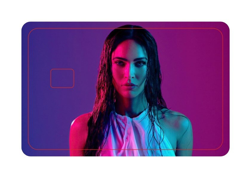 Наклейка на банковскую карту, стикер на карту, мемы, приколы, комиксы, стильная наклейка, Меган Фокс, Megan Fox