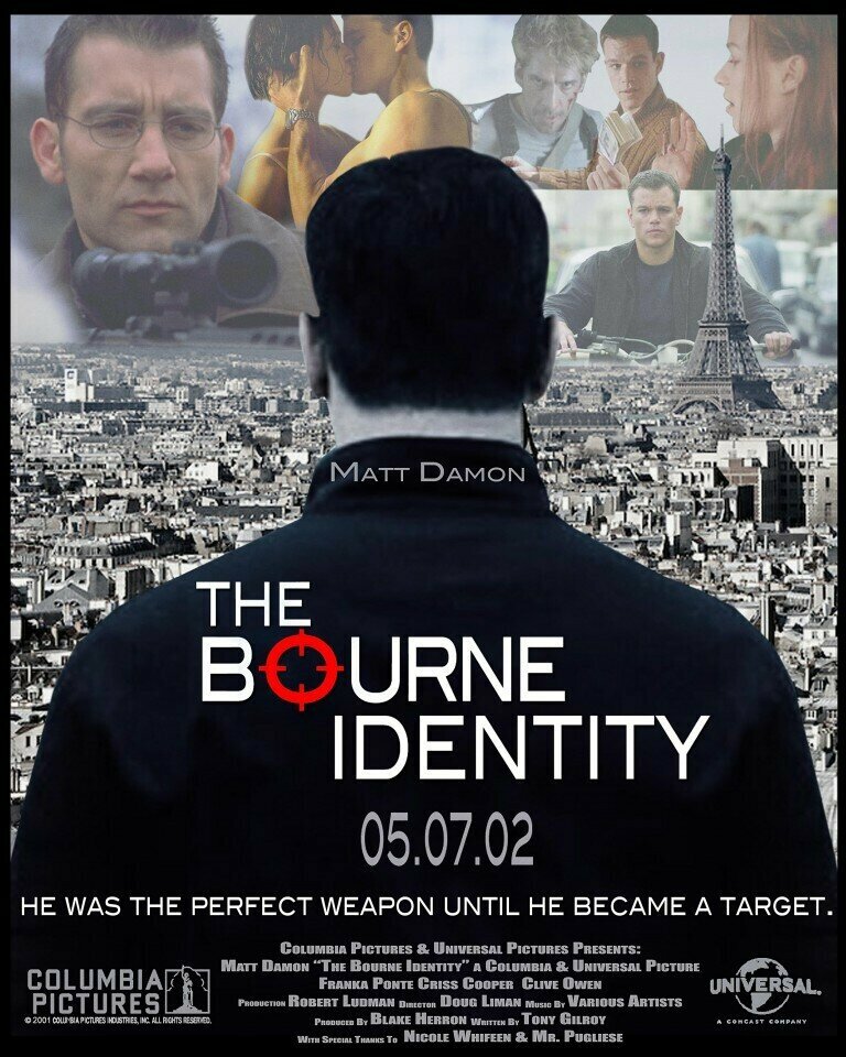 Плакат, постер Борн/Bourne на бумаге, размер 30х42см