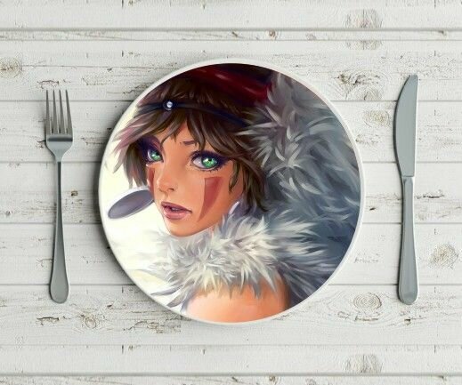 Тарелка Принцесса Мононоке, Princess Mononoke №1