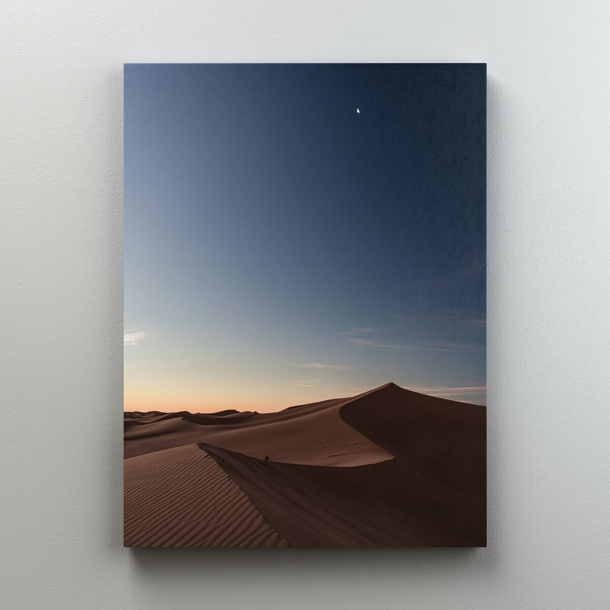 Интерьерная картина на холсте "Песочные барханы" пейзаж, размер 30x40 см