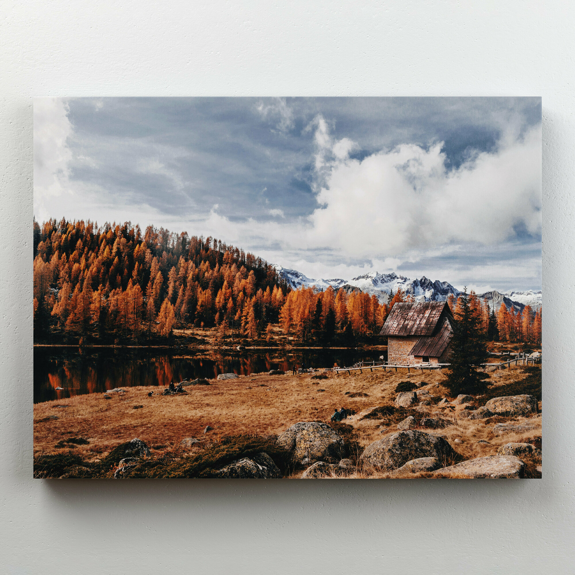 Интерьерная картина на холсте "Осень в горах" природа, размер 40x30 см