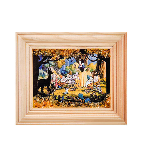 Картина Дисней (с янтарной крошкой) дер. рамка 7х9 AMB-55/14 113-7012511