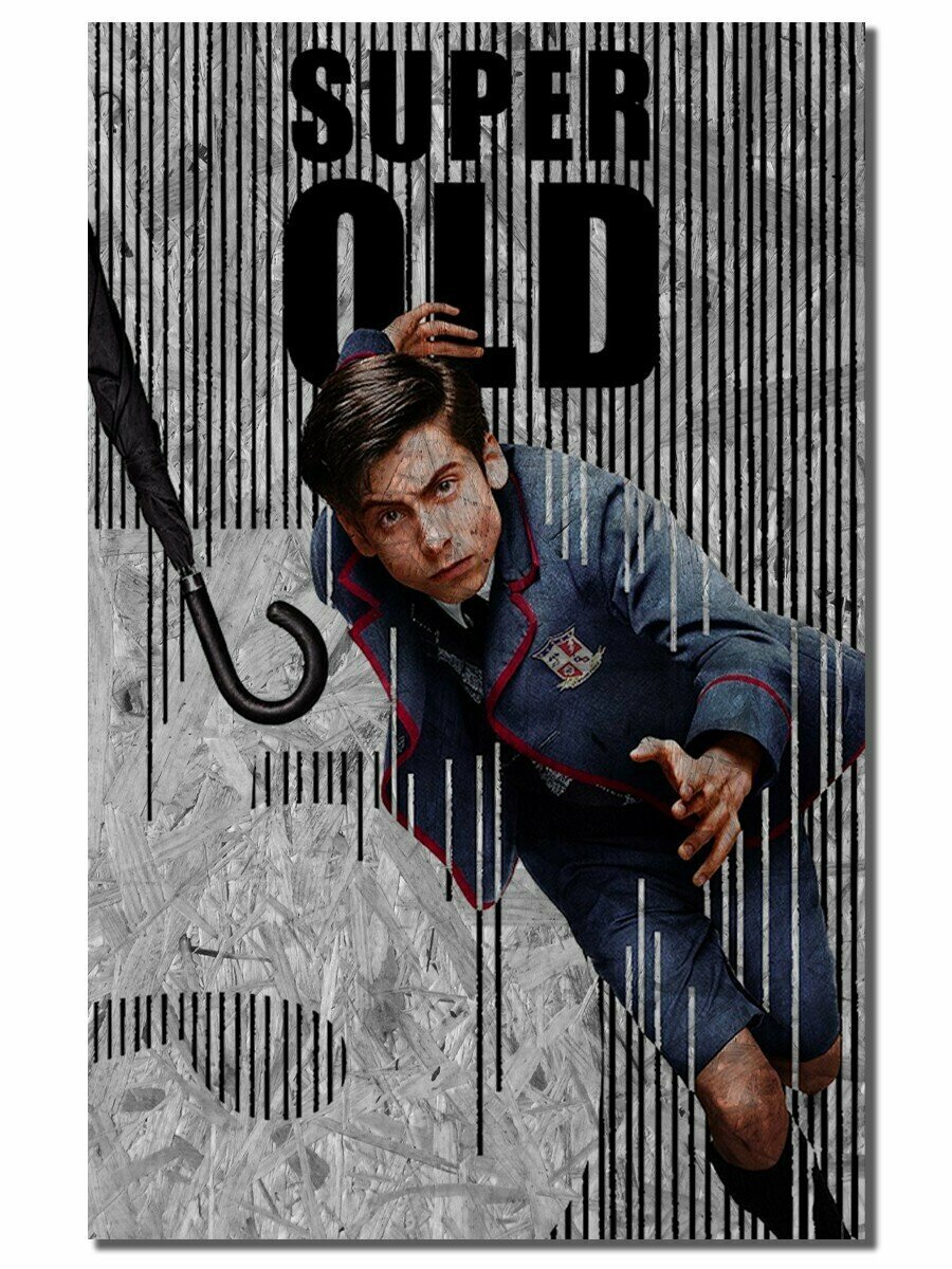 Картина интерьерная на рельефной доске, рисунок Сериал Академия Амбрелла - 6399 В