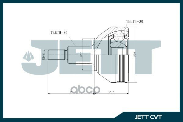 ШРУС внешний JETT V43-1074 JETT арт. V43-1074