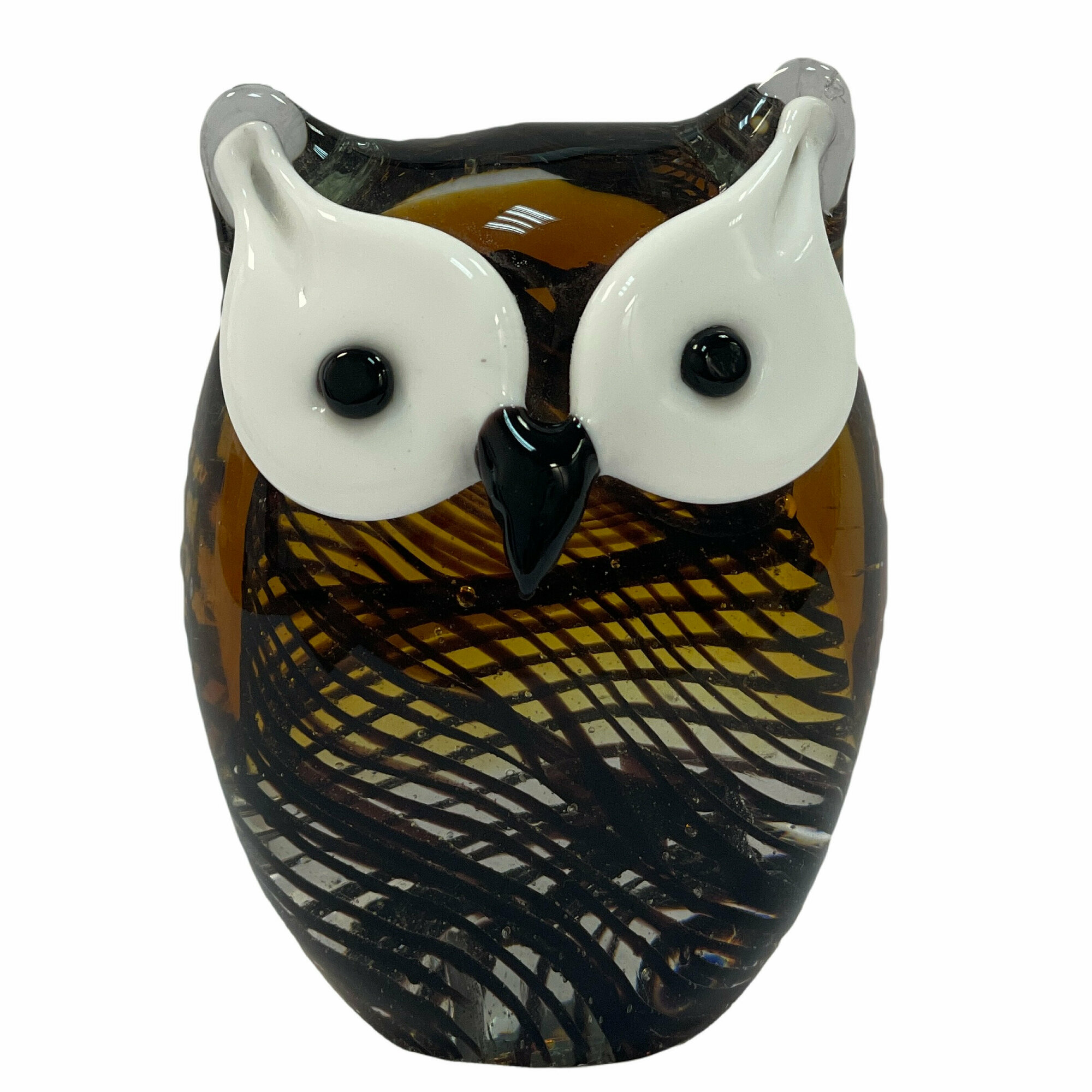 Статуэтка "Сова" с большими глазами из венецианского стекла/Mirho/ 17177