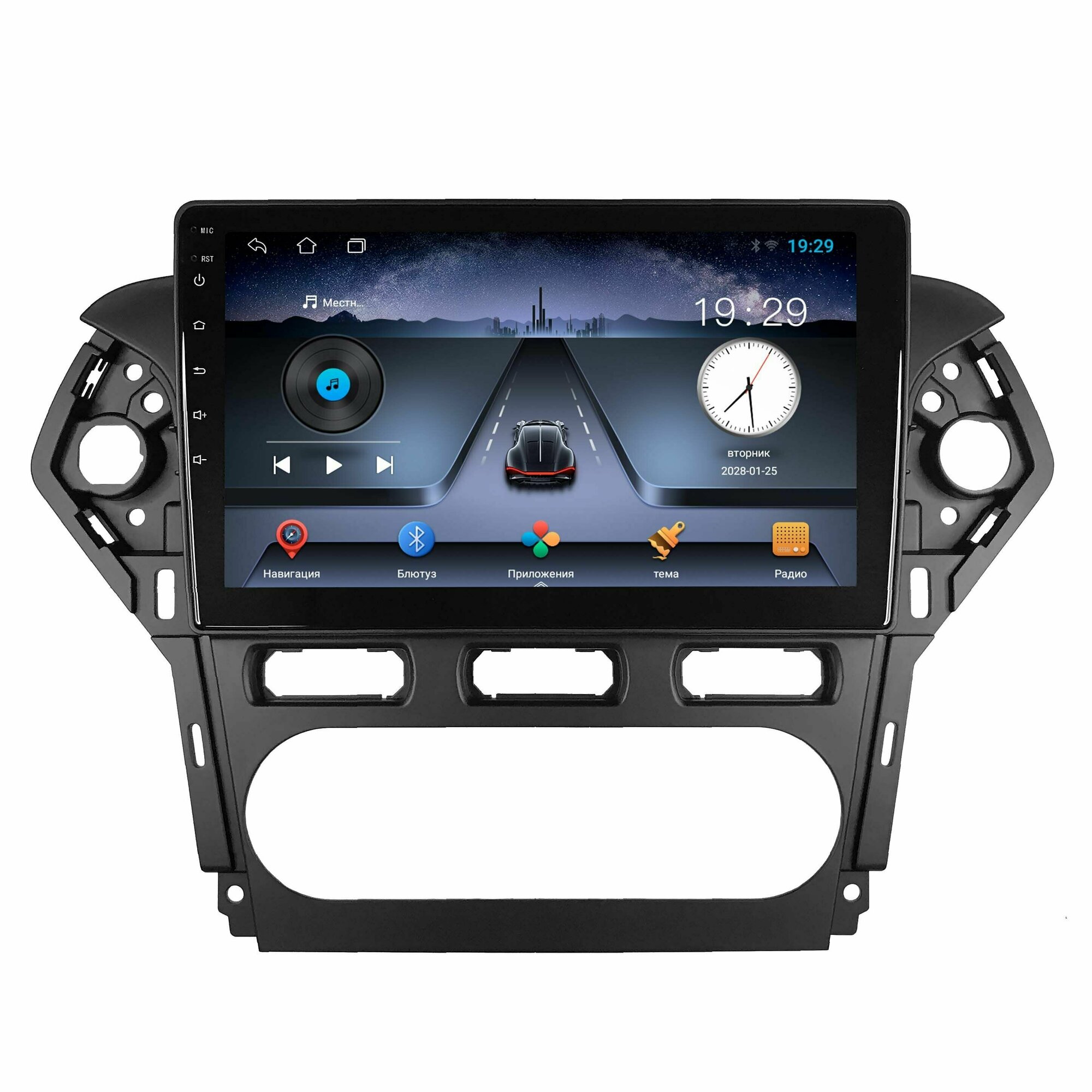 Магнитола Qled на Ford Mondeo 4 2010-2012 рестайлинг Android 2/32GB