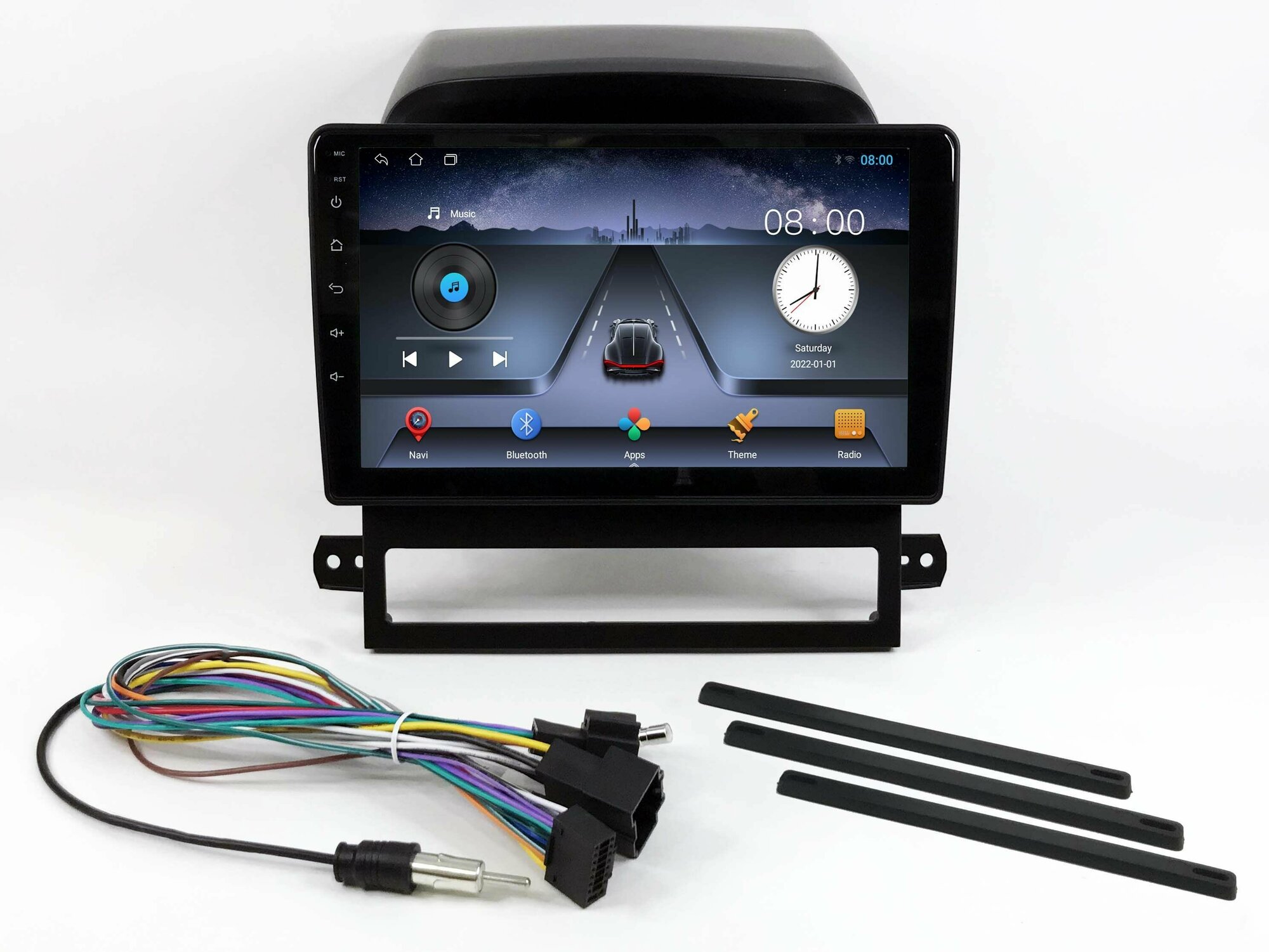 Магнитола Qled на Chevrolet Captiva I 2006-2011 дорестайлинг Android 2/32GB