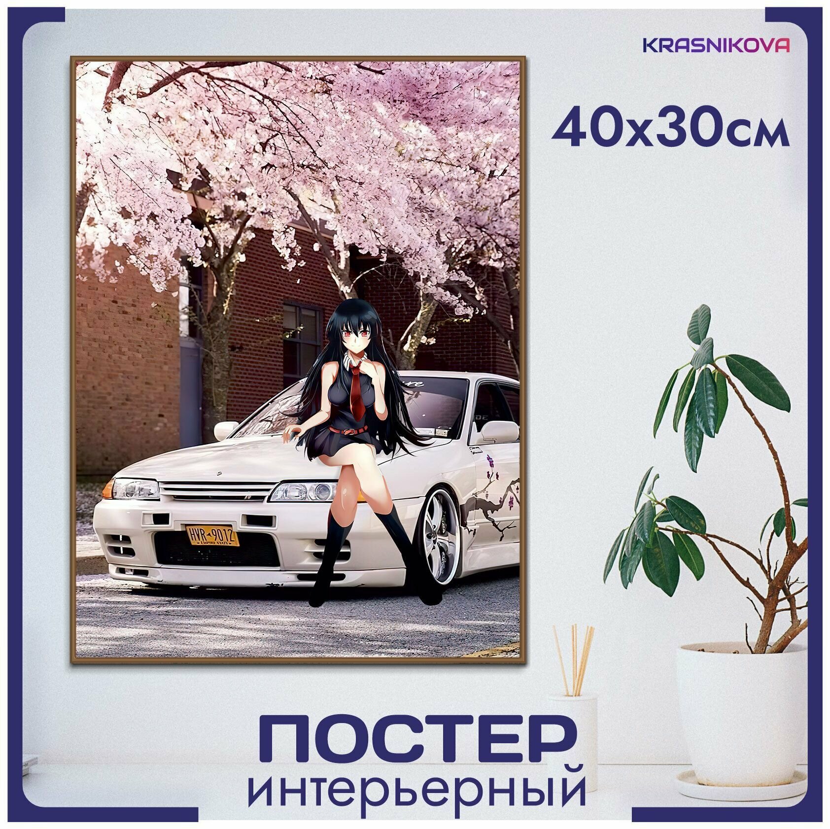 Постеры на стену аниме anime jdm сакура