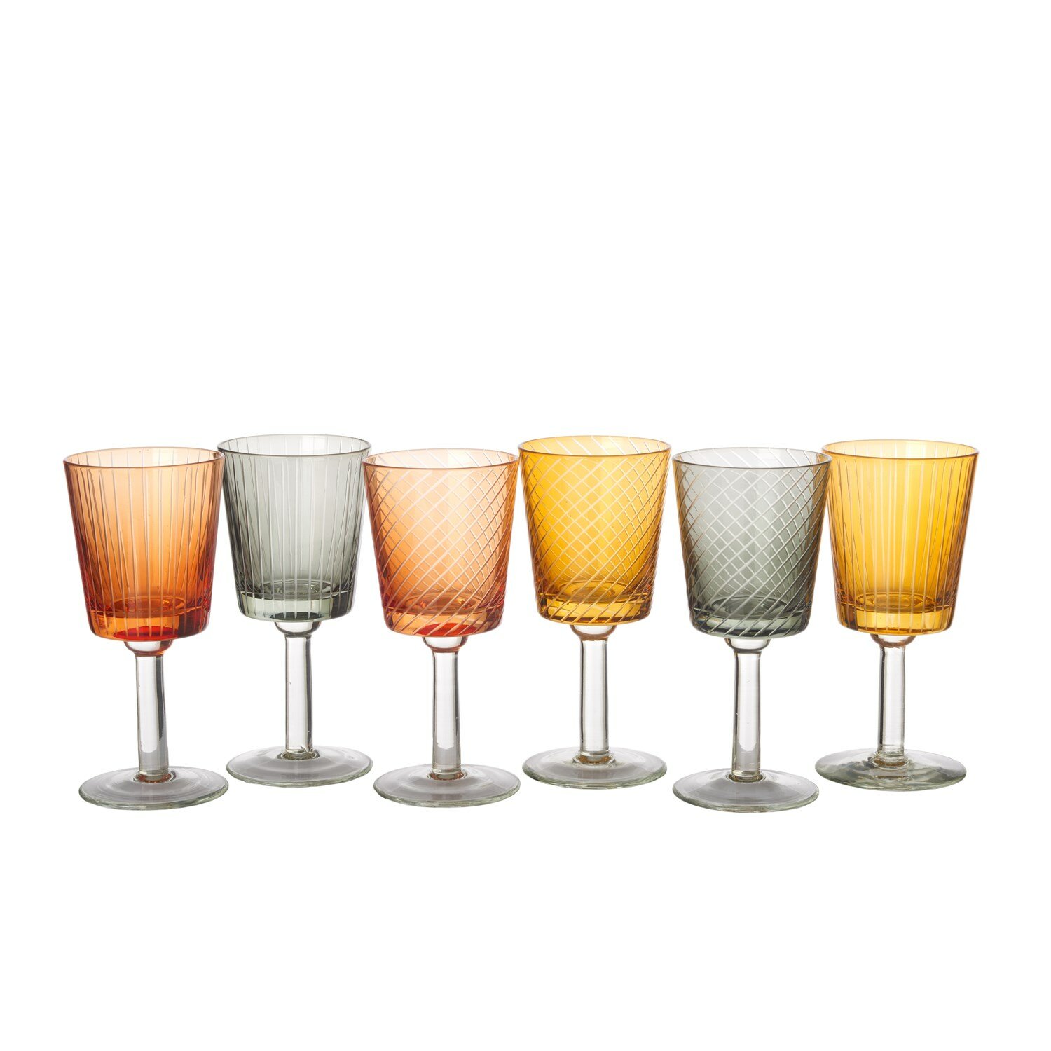 Набор Pols Potten Glasses Wine glass library set 6 140-230-133