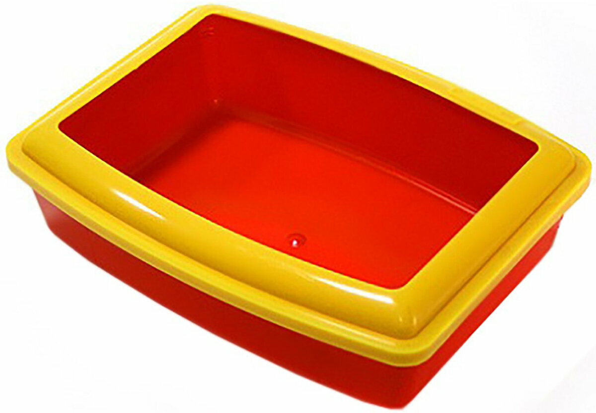 Вака лоток для кошек с бортиком, глубокий, 42 х 30 см в ассортименте (1 шт)