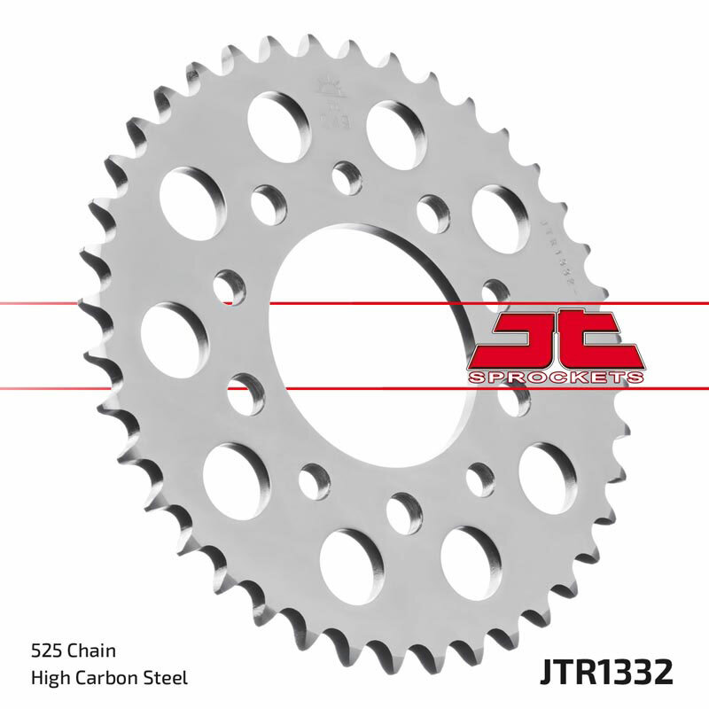 Звезда ведомая JT JTR1332 40ZBK, 40 зубьев, черное цинковое покрытие, 525 размер